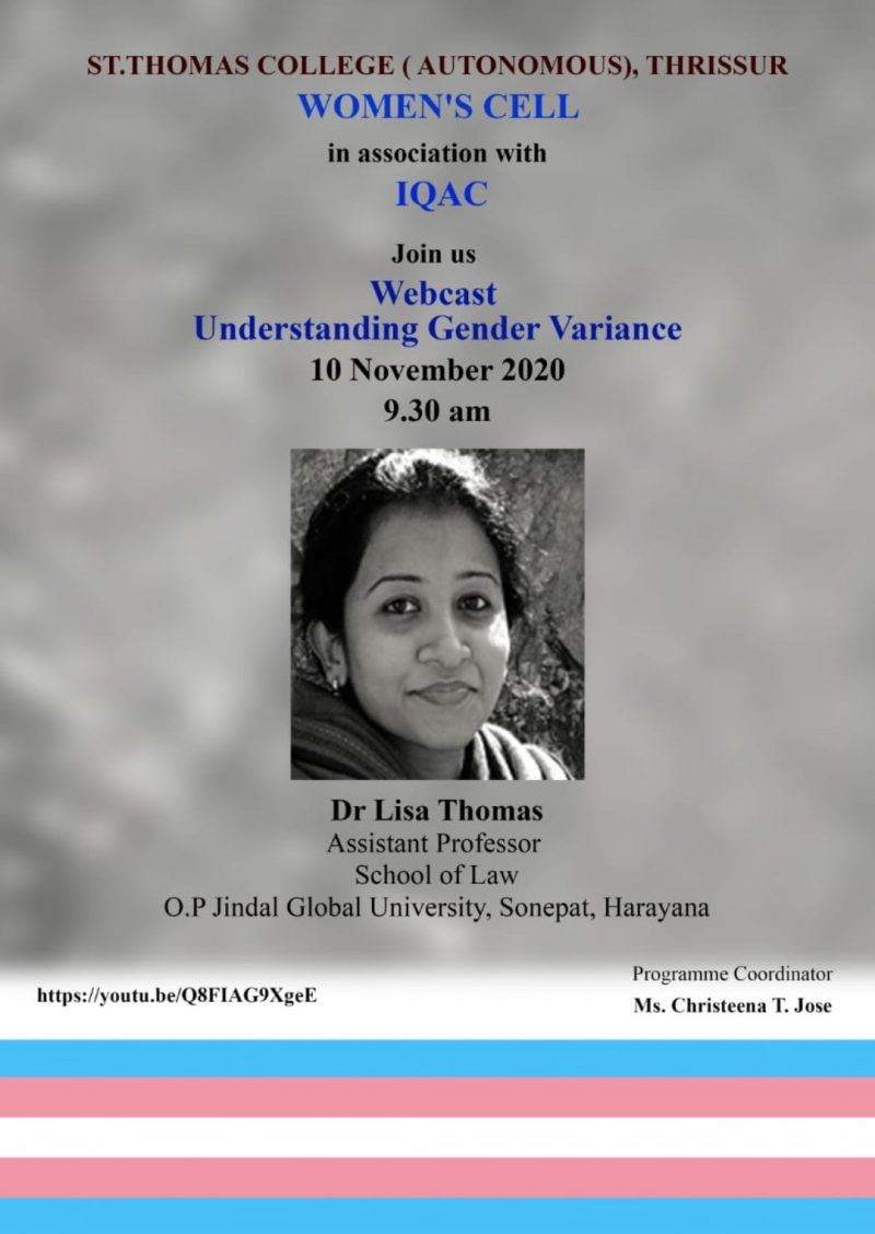 Understanding Gender Variance St Thomas College Autonomous