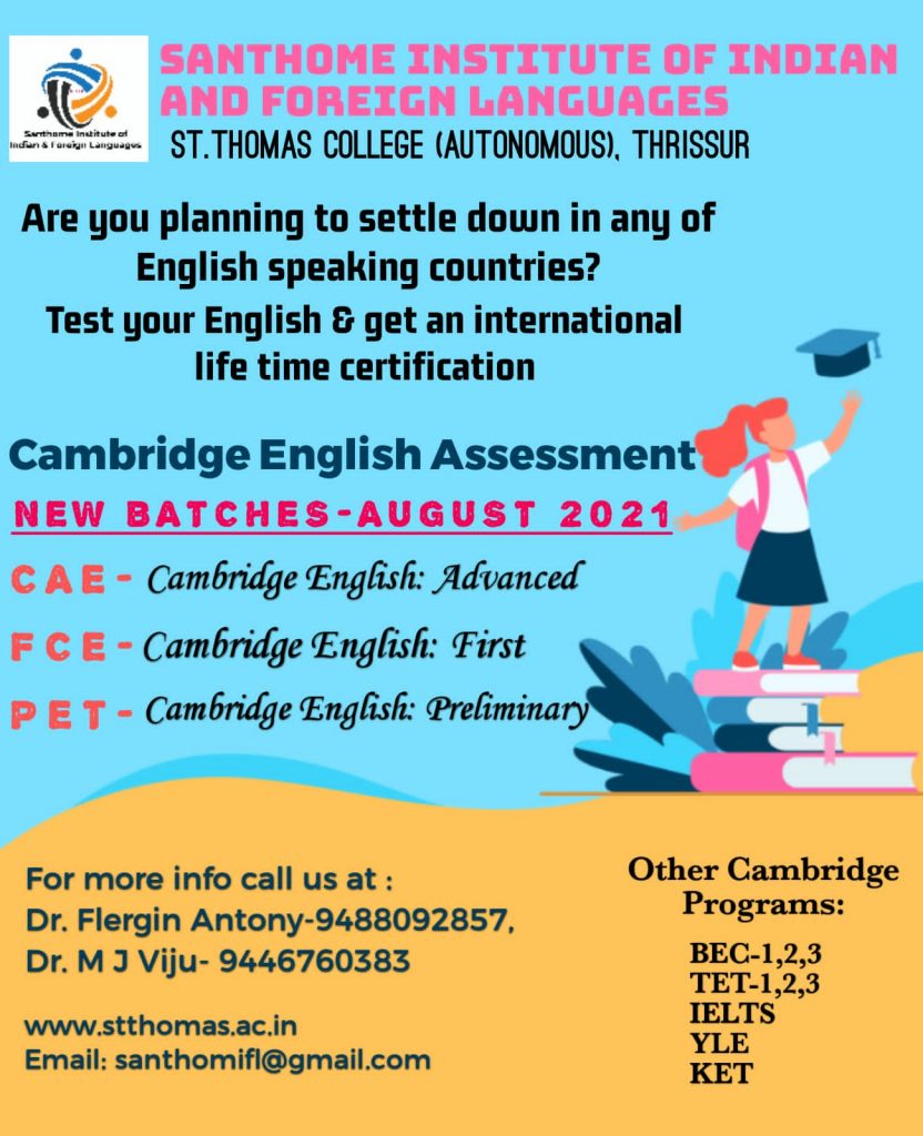 Cambridge English Assessment - St Thomas College (Autonomous)