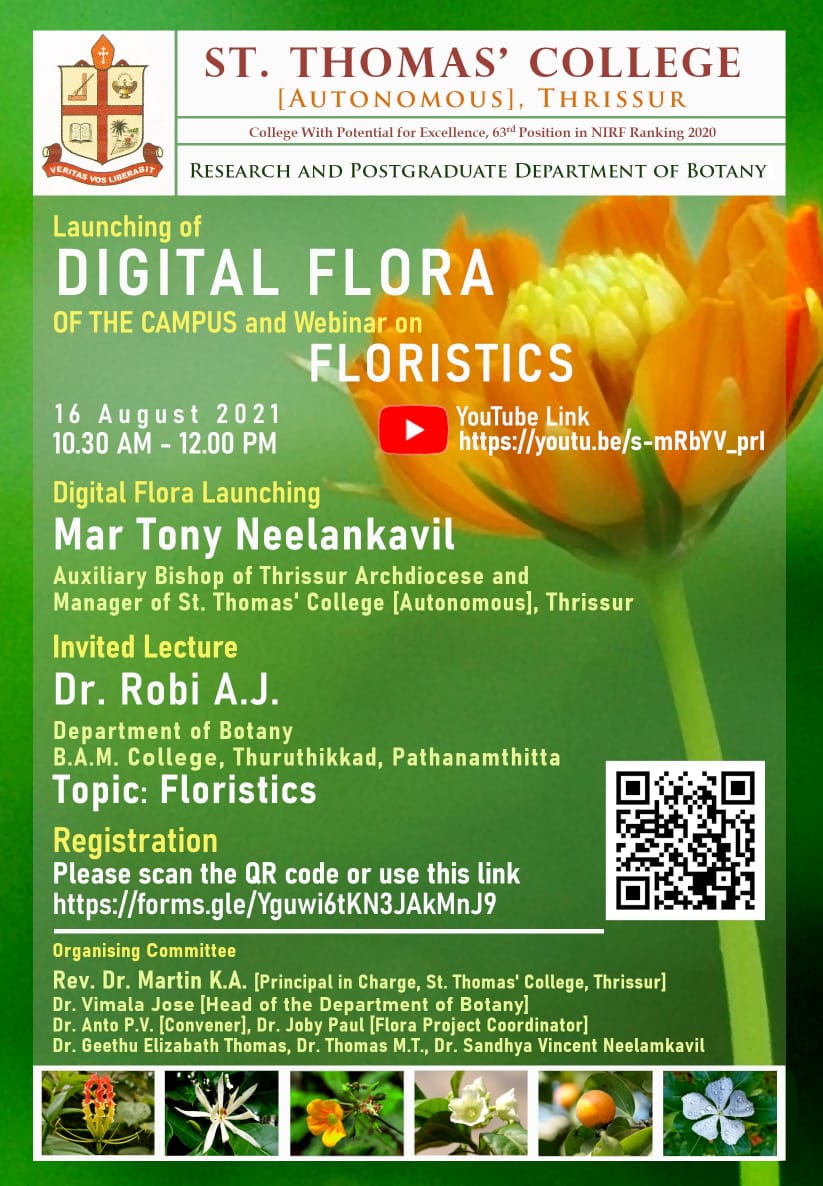Launching the DIGITAL FLORA - St Thomas College (Autonomous)