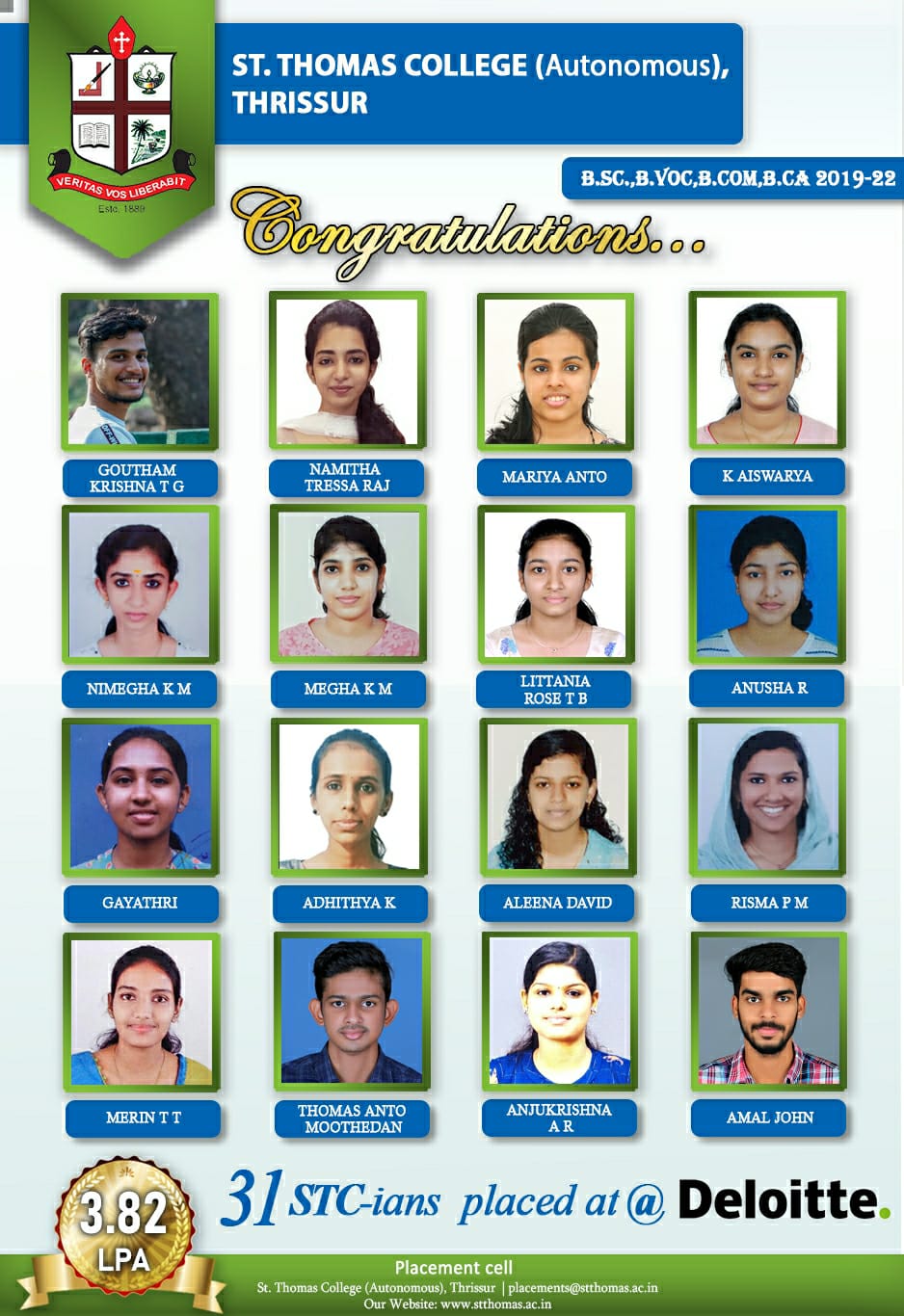 Placement Cell - St Thomas College (Autonomous)