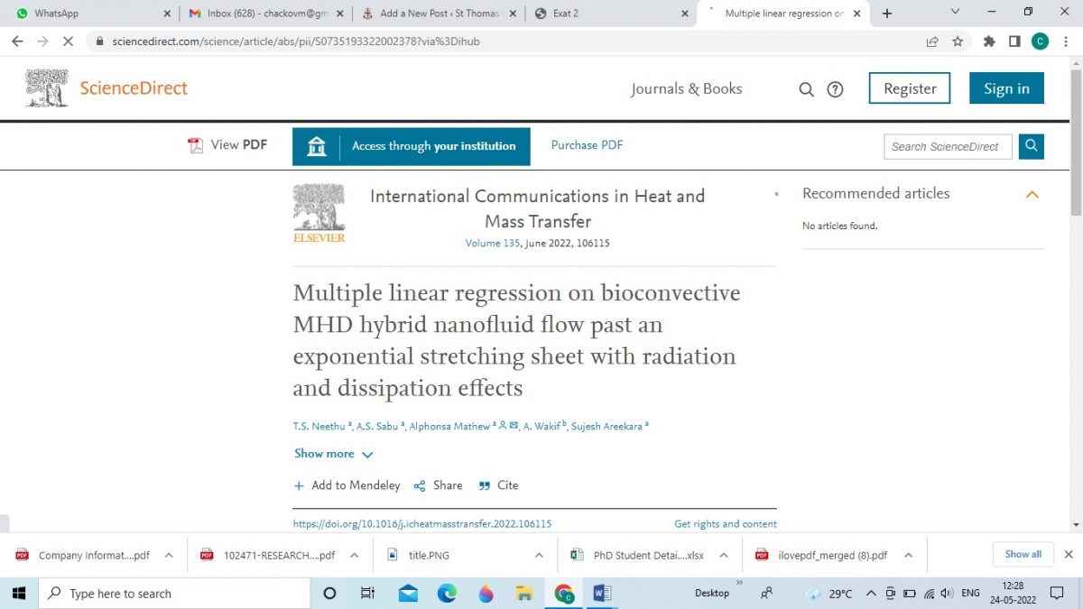 Multiple linear regression on bioconvective MHD hybrid nanofluid flow ...