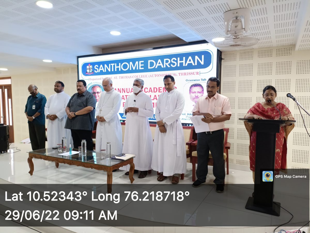 SANTHOME DARSHAN: Annual Academic Strategic Planning programme - St ...