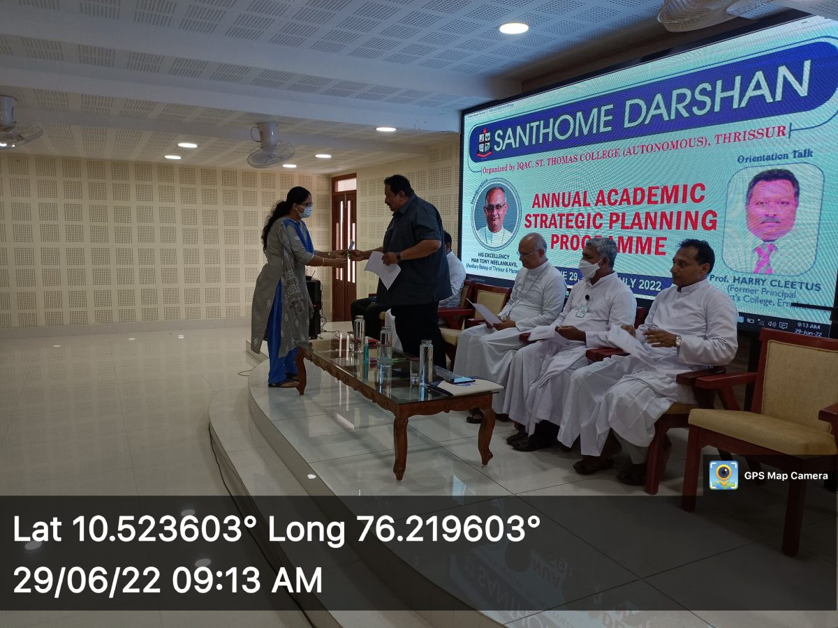 SANTHOME DARSHAN: Annual Academic Strategic Planning programme - St ...