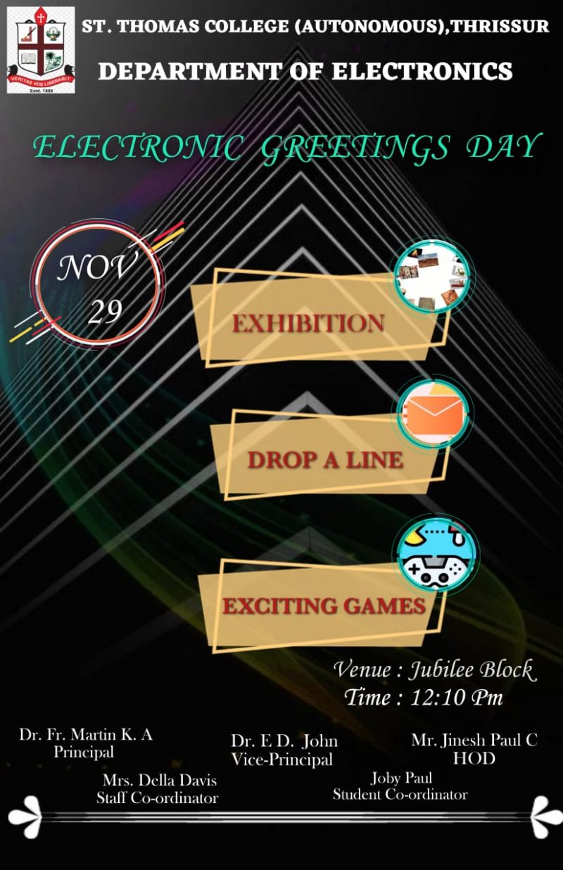 Electronic Greetings Day - St Thomas College (Autonomous)