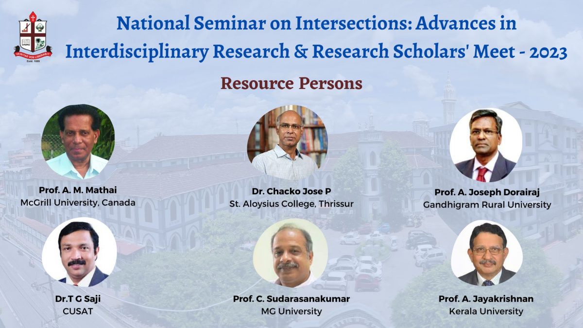 National Seminar on Intersections: Advances in Interdisciplinary ...