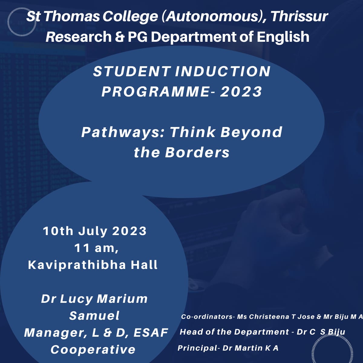 Lecture on Pathways : Think Beyond the Borders emphasising language ...