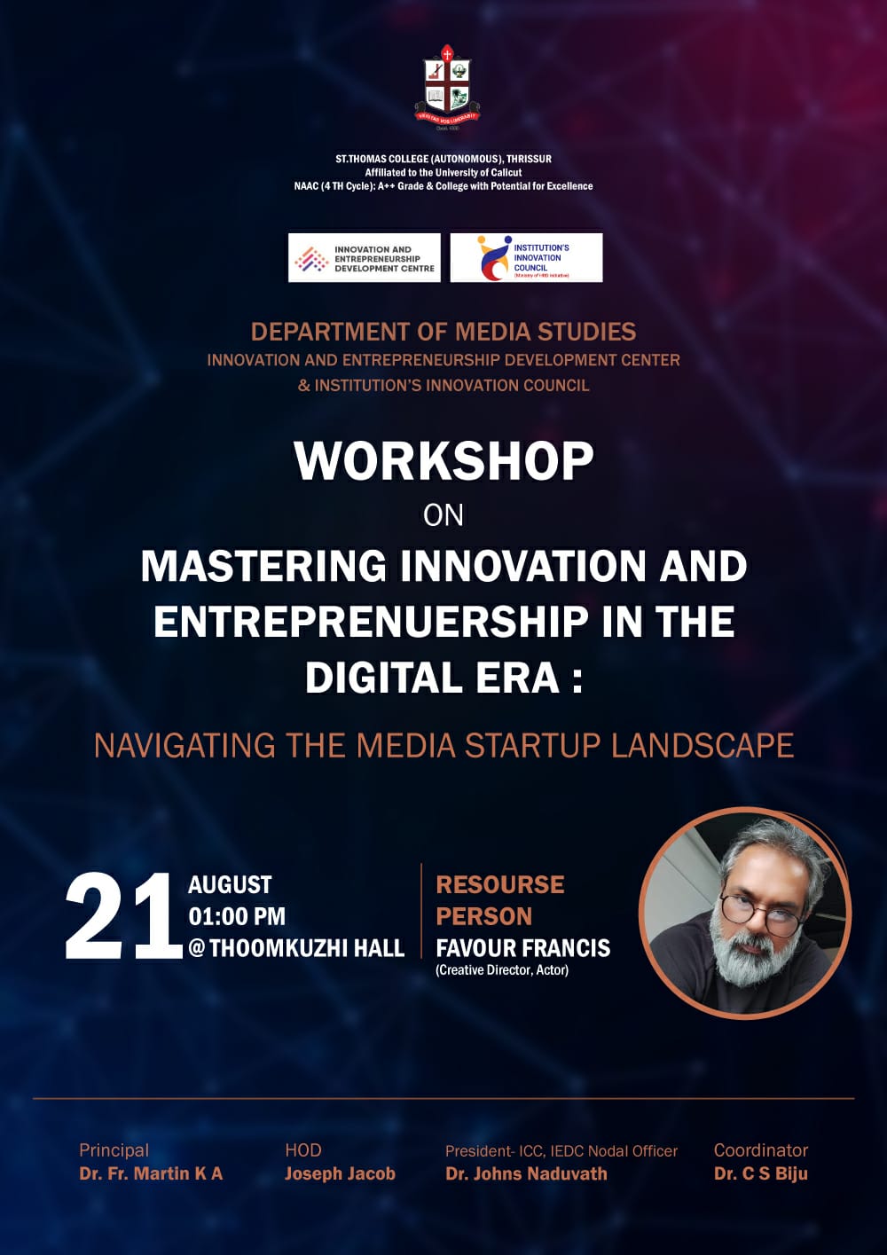 Workshop on Media Innovation and Content Preservation - St Thomas ...