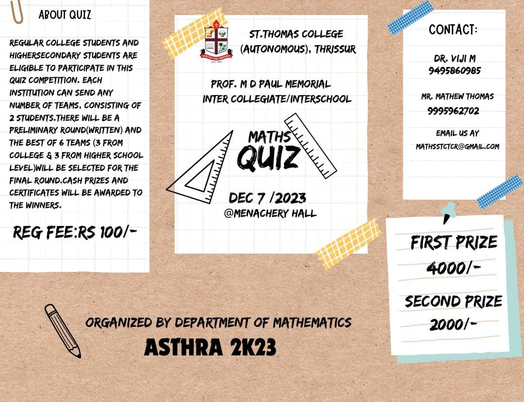 Asthra 2023 - St Thomas College (Autonomous)