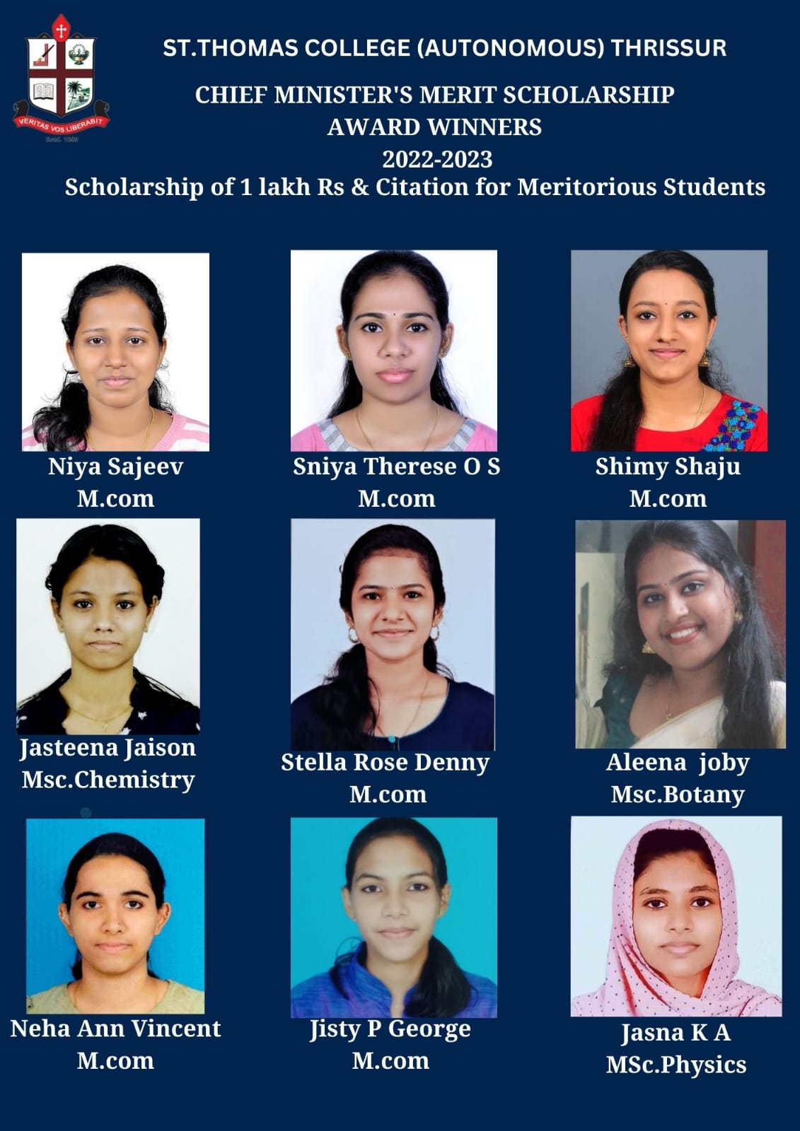 Congratulations St Thomas College Autonomous Congratulations St Thomas College Autonomous