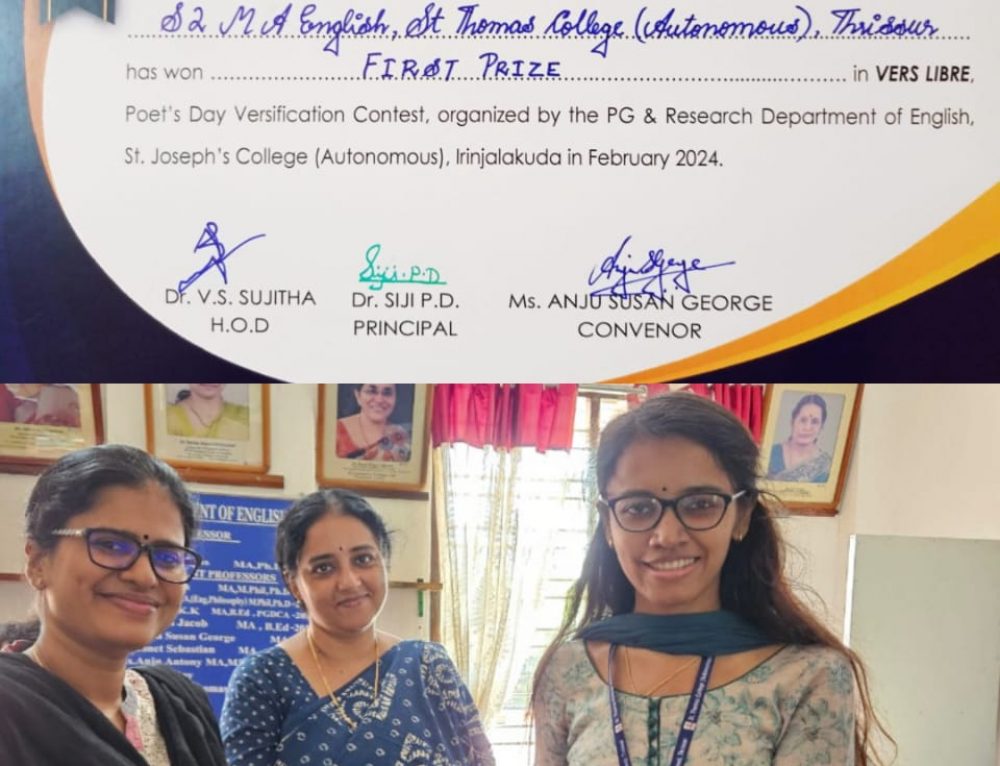 National Handwriting Day - St Thomas College (Autonomous)