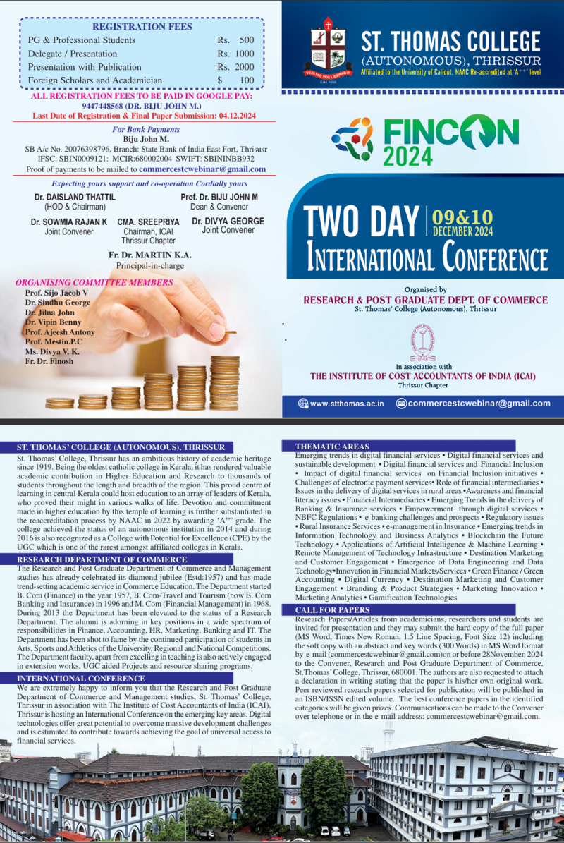 FINCON 2024 - St Thomas College (Autonomous)